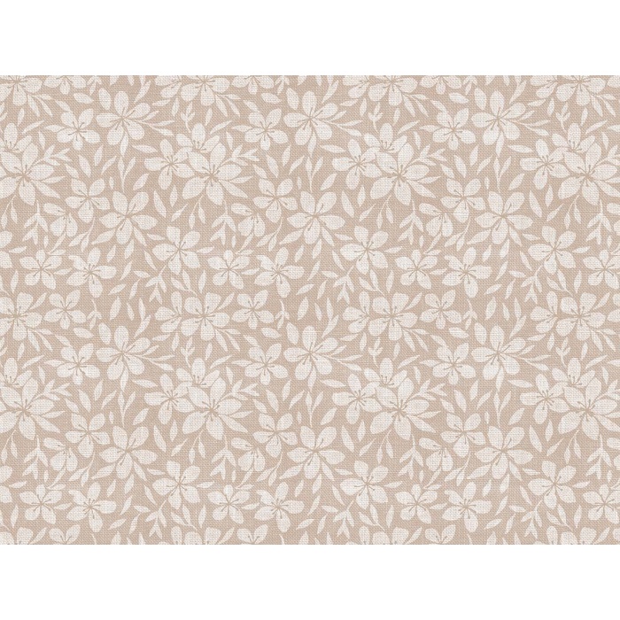 Vakstu laius 140cm valged lilled beežil taustal @ Koduekstra e-pood